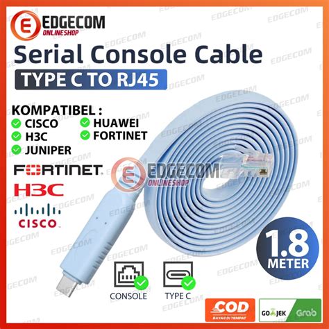 Jual Kabel Console Ftdi Usb Type C To Rj45 Cisco Console Cable Shopee