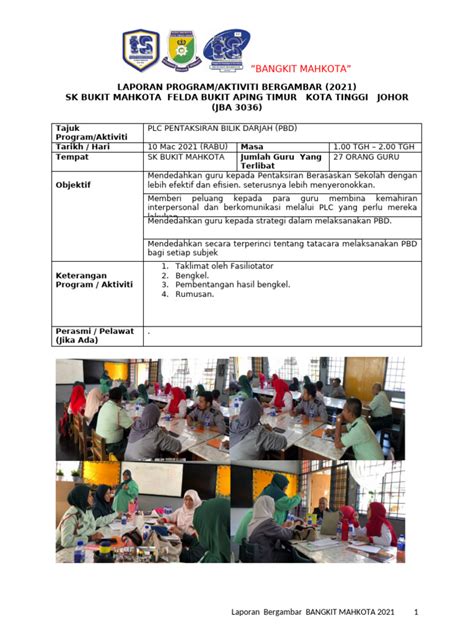 Plc Pentaksiran Bilik Darjah Pbd Pdf