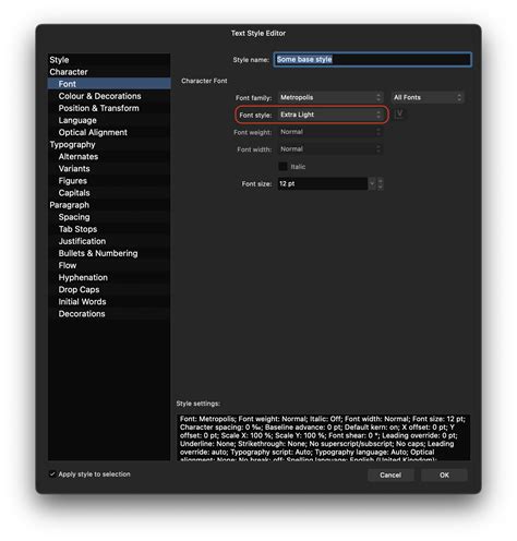 Style Overrides Not Shown For Certain Font Weights V Bugs Found On Macos Affinity Forum