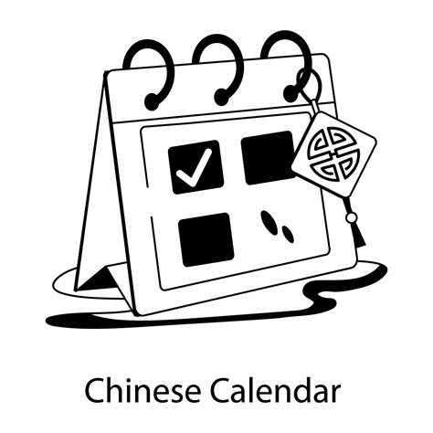 Trendy Chinese Calendar 40265509 Vector Art At Vecteezy
