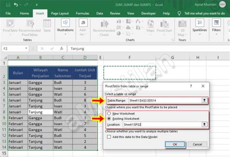 Belajar Membuat Pivot Table Di Excel Amustilan