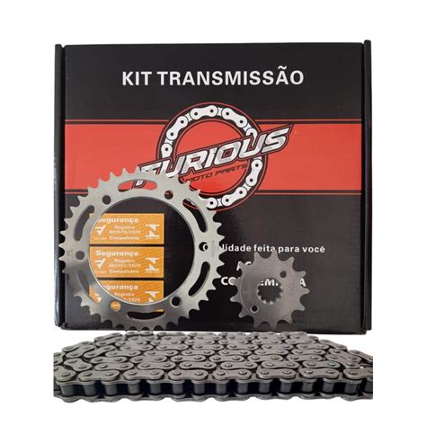 Kit transmissão Relação Honda Xre 300 Xre300 Furious Moto Shopee Brasil