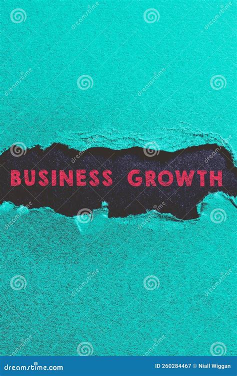 Sign Displaying Business Growth Business Concept The Amount Of Revenue
