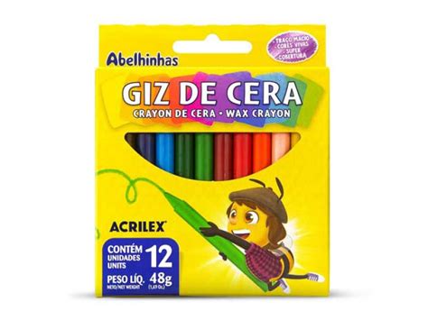 GIZ DE CERA 12 UNIDADE ACRILEX