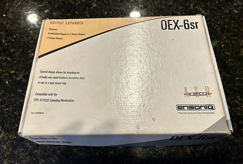 Ensoniq Oex 6sr Output Expander Asr 10 Asr 88 Eps16 Reverb