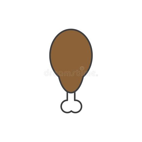 Fried Chicken Crispy Fried Chicken Drumstick Isolated On White