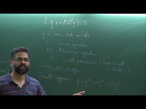 Free Video Perturbation Methods For Nonlinear Pdes Lecture 1 From