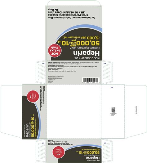 Heparin Package Insert Prescribing Information