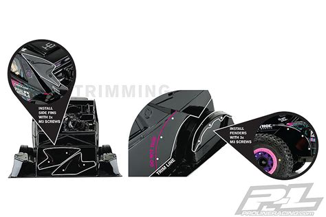 PROLINE MEGALODON DESERT BUGGY CLEAR BODY FOR SLASH WD PL
