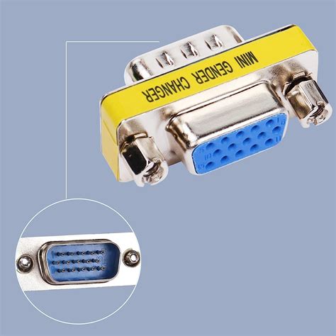 DB Adapter YAODHAOD Pin Male To Male Parallel DSUB Gender Changer