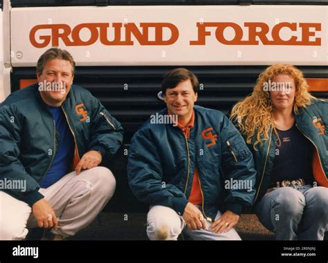 Actors Tommy Walsh Alan Titchmarsh And Charlie Dimmock In The Tv