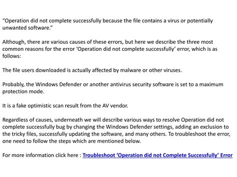 Ppt How To Troubleshoot ‘operation Did Not Complete Successfully Error Powerpoint