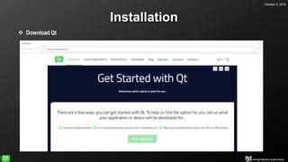QT 프로그래밍 기초 basic of QT programming tutorial PPT