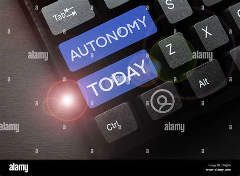 Text Showing Inspiration Autonomy Internet Concept Vehicle That Can Guide Itself Without Human