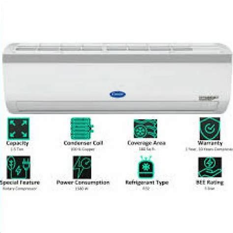 Carrier 1 0 Ton 5 Star Inverter Air Conditioner 375 CFM At Best Price