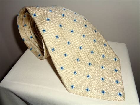 La Cravatta Milan Vintage Italian Silk Tie Pale Yellow With Etsy