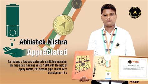 Appreciation Abhishek Mishra India Book Of Records