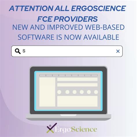 Ergoscience Fce Providers Offer 15 Off New Software Ergoscience