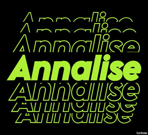 Annalise | Modern Stroke | Text Effect Generator
