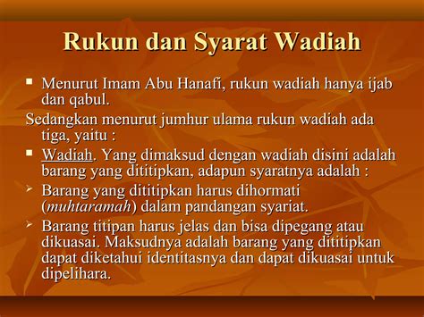 Akad Wadiah Ppt