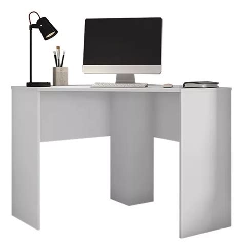Mesa Para Escritório Em L Canto Office Cubic Branco Caemmun Parcelamento sem juros