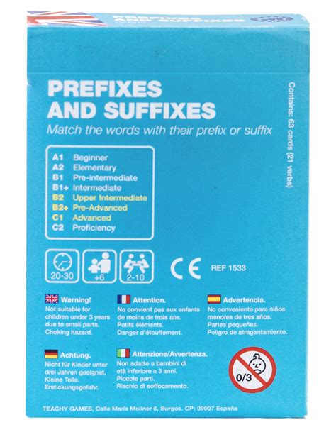 Prefixes And Suffixes Teachy Games
