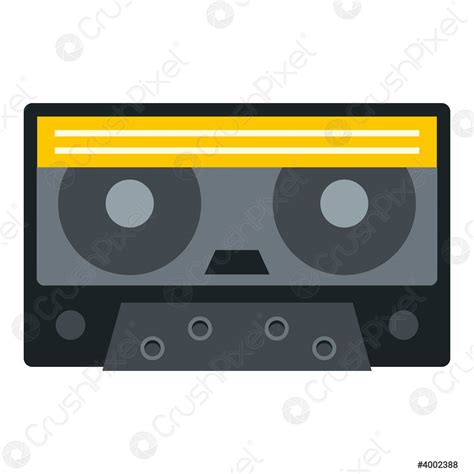 Retro Cassette Tape Icon Isolated Stock Vector 4002388 Crushpixel