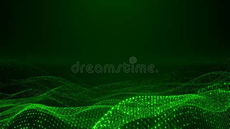 Looped Animated Technology Background With Dots And Lines Stock Video