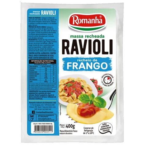 Massa Fresca Romanha Ravioli Fango 400g Comper