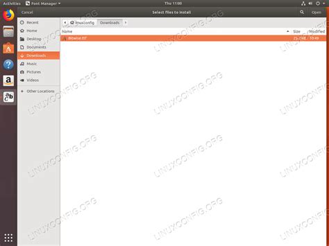 How To Install Fonts On Ubuntu 1804 Bionic Beaver Linux Linux