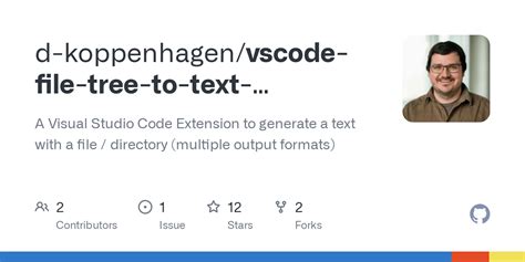 GitHub D Koppenhagen Vscode File Tree To Text Generator A Visual Studio Code Extension To