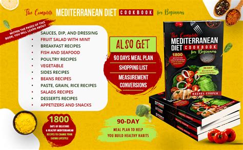 The Complete Mediterranean Diet Cookbook For Beginners 1800 Days Of