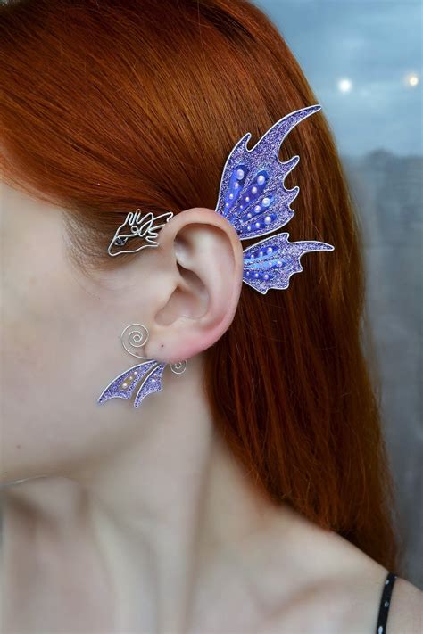 Fairy Dragon Ear Cuff No Piercing Dragon Ear Wrap Etsy
