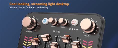 Vasdev Podcast Soundboard Equipment Bundle With Bluetooth