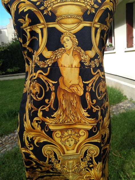 Iconic Atelier Gianni Versace Couture Ss 1992 Baroque Black Medusa Mini