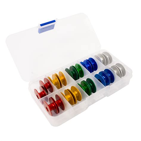 Box Of 20 Empty Aluminium L Style Bobbins