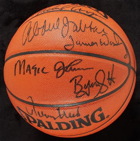 Lot Detail 1986 87 Los Angeles Lakers Nba Champs Team Signed