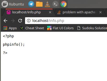 Linux Apache2 Return Php Source Code Stack Overflow