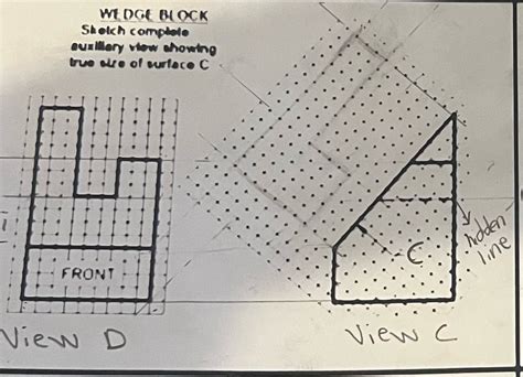 [solved] Help Needed With Finding The Correct Auxiliary View For Surface C Course Hero