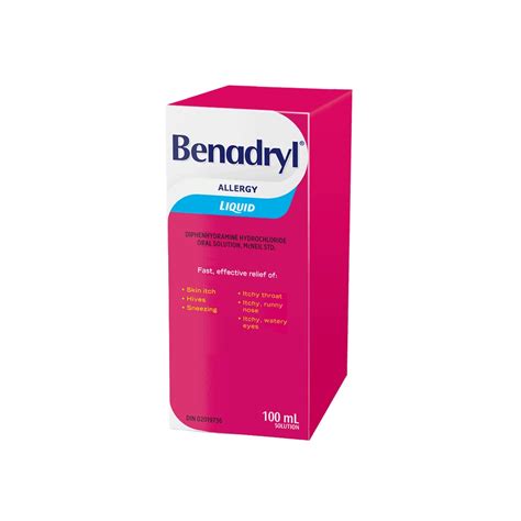 Benadryl Allergy Liquid Elixir 100 Ml Medaki