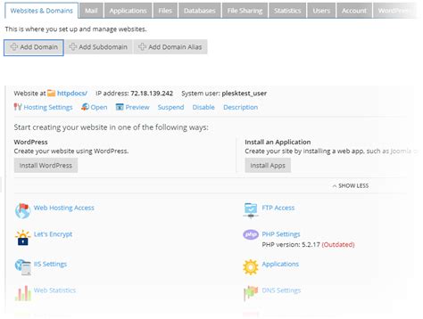 Softsys Hosting How To Add Domain And Subdomain In Plesk Control Panel