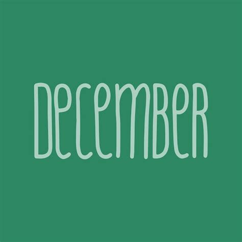 Premium Vector Hand Drawn Lettering Phrase December