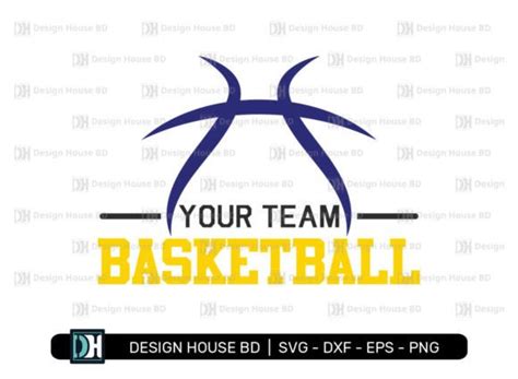 Basketball Svg Cut File Eps Png Dxf Graphic By Designhouseartbd
