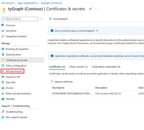 how to create a custom aad app support