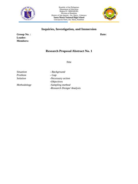 Abstract Proposal Pdf