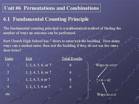 unit 6 permutations and combinations 6 1 fundamental