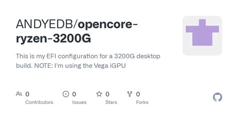 GitHub ANDYEDB Opencore Ryzen 3200G This Is My EFI Configuration For