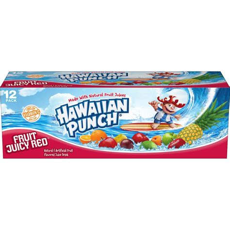 Buy Hawaiian Punch Fruit Juicy Red Juice Cans 12 Fl Oz 12 Pack Online