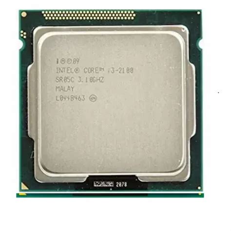 Silver Intel I3 2100 3.1 GHz LGA 1155 Socket 2 Cores Desktop Processor ...