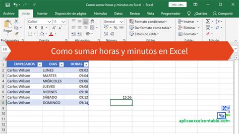 Como Sumar Horas En Excel Printable Templates Free